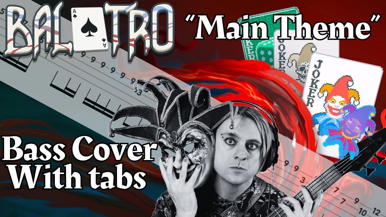 BALATRO - Main Theme Bass Cover (with tabs) - YouTube