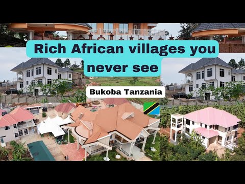 Rich African villages you never see! This is Bukoba Tanzania East Africa