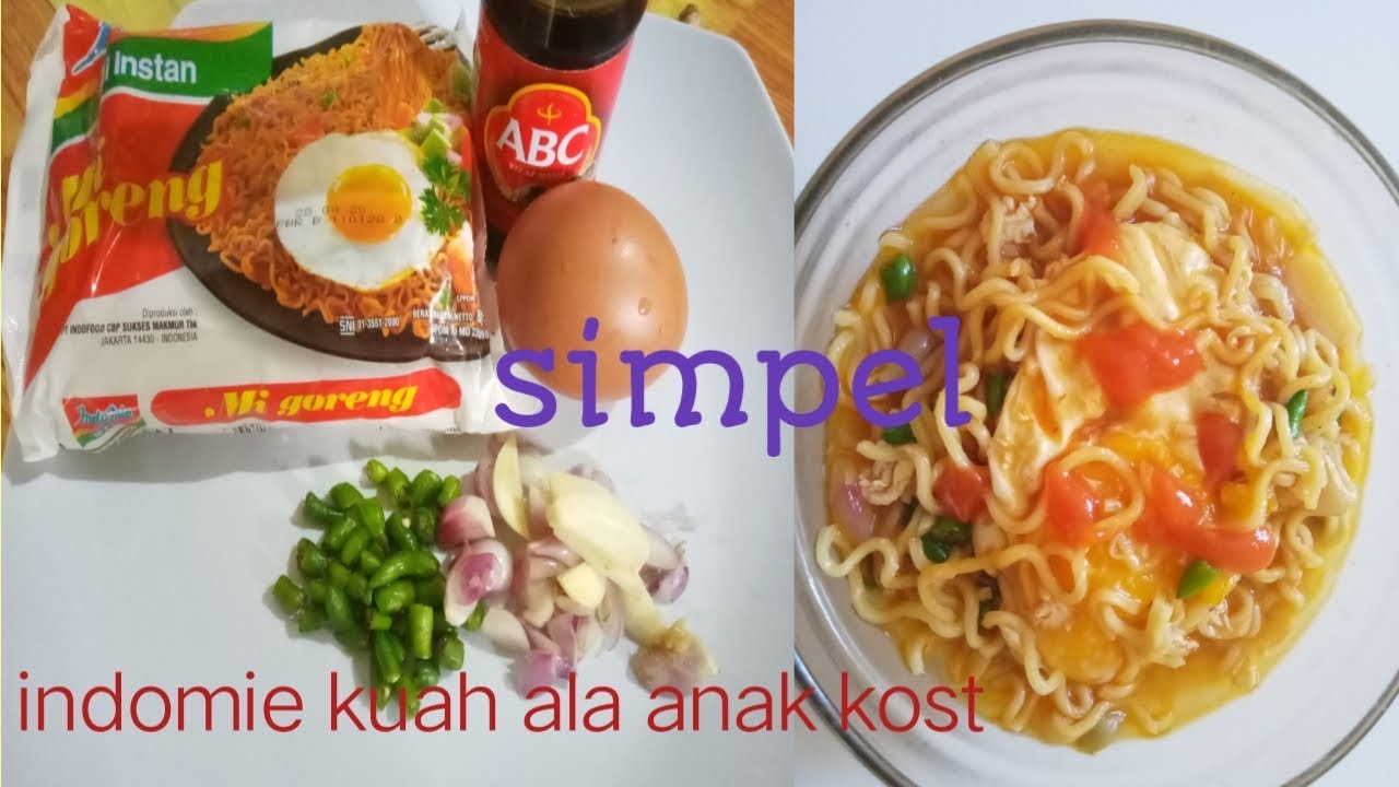 Cara membuat indomie kuah untuk anak kost - YouTube