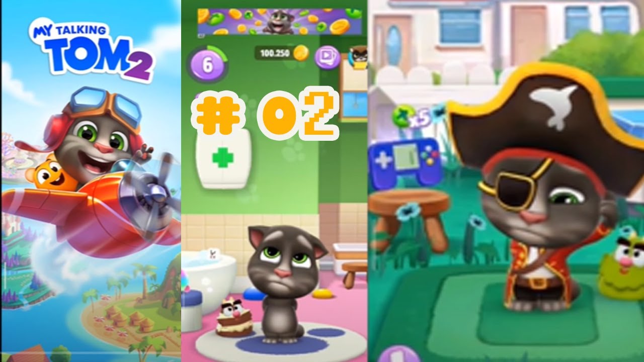 Episode 2 ! Tom Becomes a Pirate | My Talking Tom 2 Gameplay ...