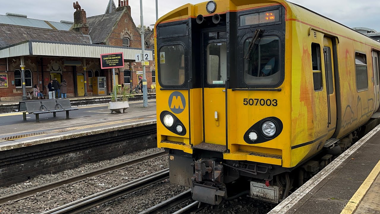 Trains around the Wirral Line. INC 507029, 507018, 507003 !! - YouTube