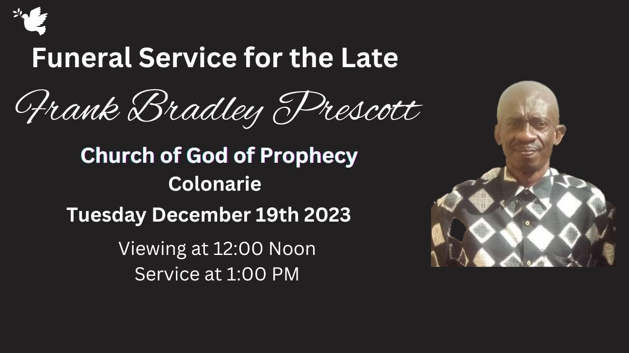 Frank Bradley Prescott - Funeral Service - YouTube