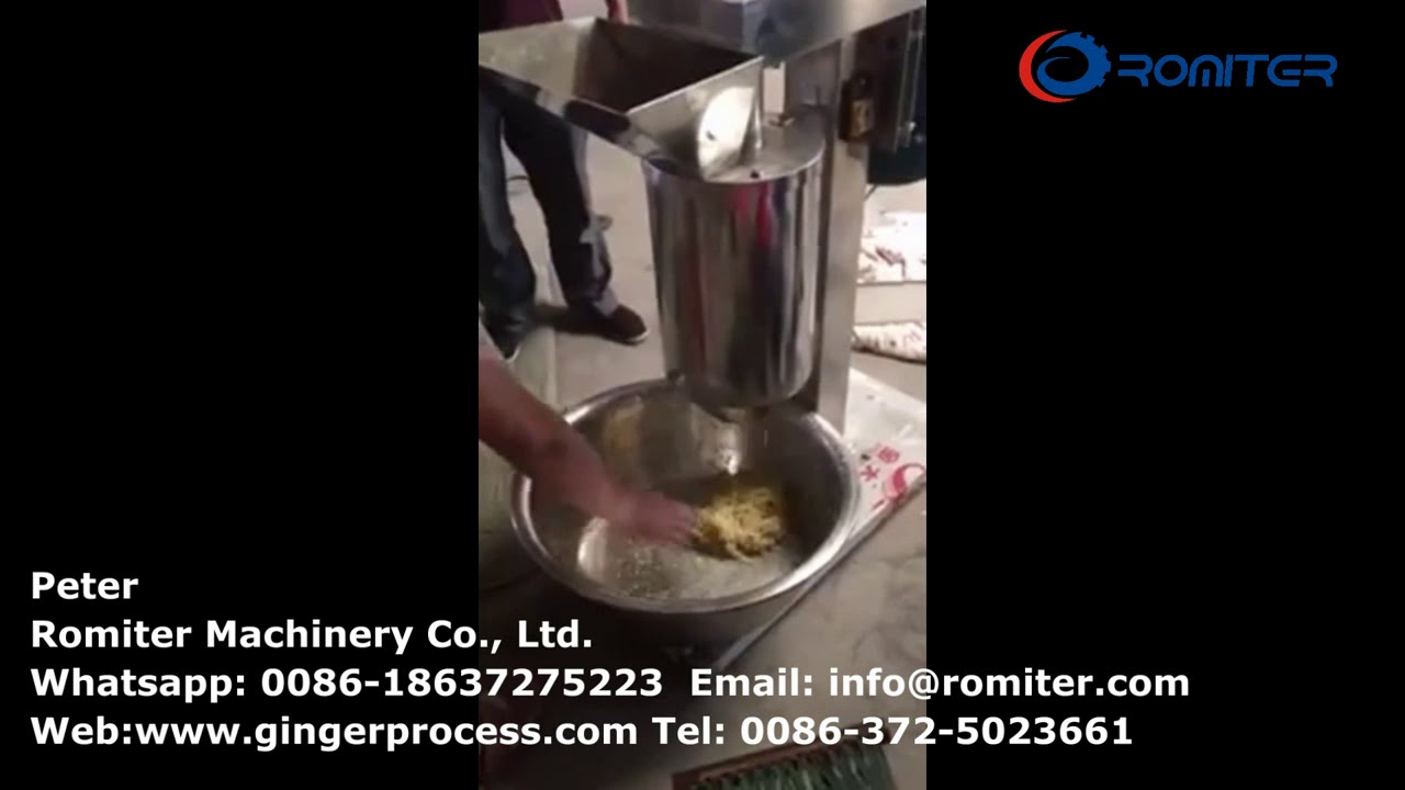 Automatic Ginger Paste Cutting Making Machine - YouTube