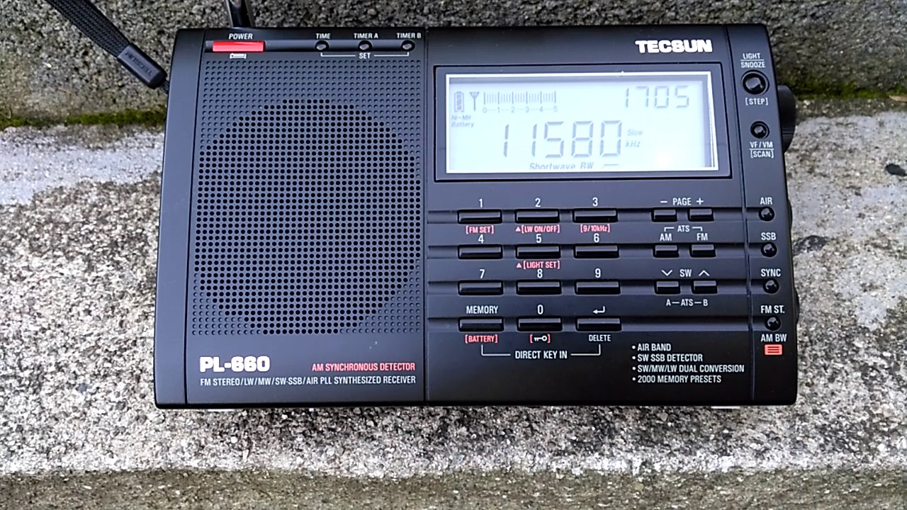 Tecsun PL-660 - Shortwave broadcast of WRMI from Okeechobee, Florida ...