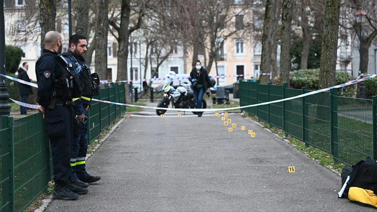Images of the scene of the knife attack in France that left one person ...