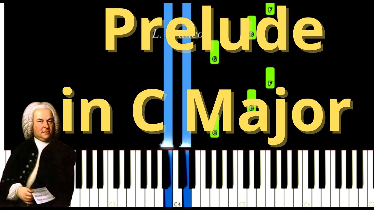 Prelude in C Major J.S. Bach Easy Piano - YouTube