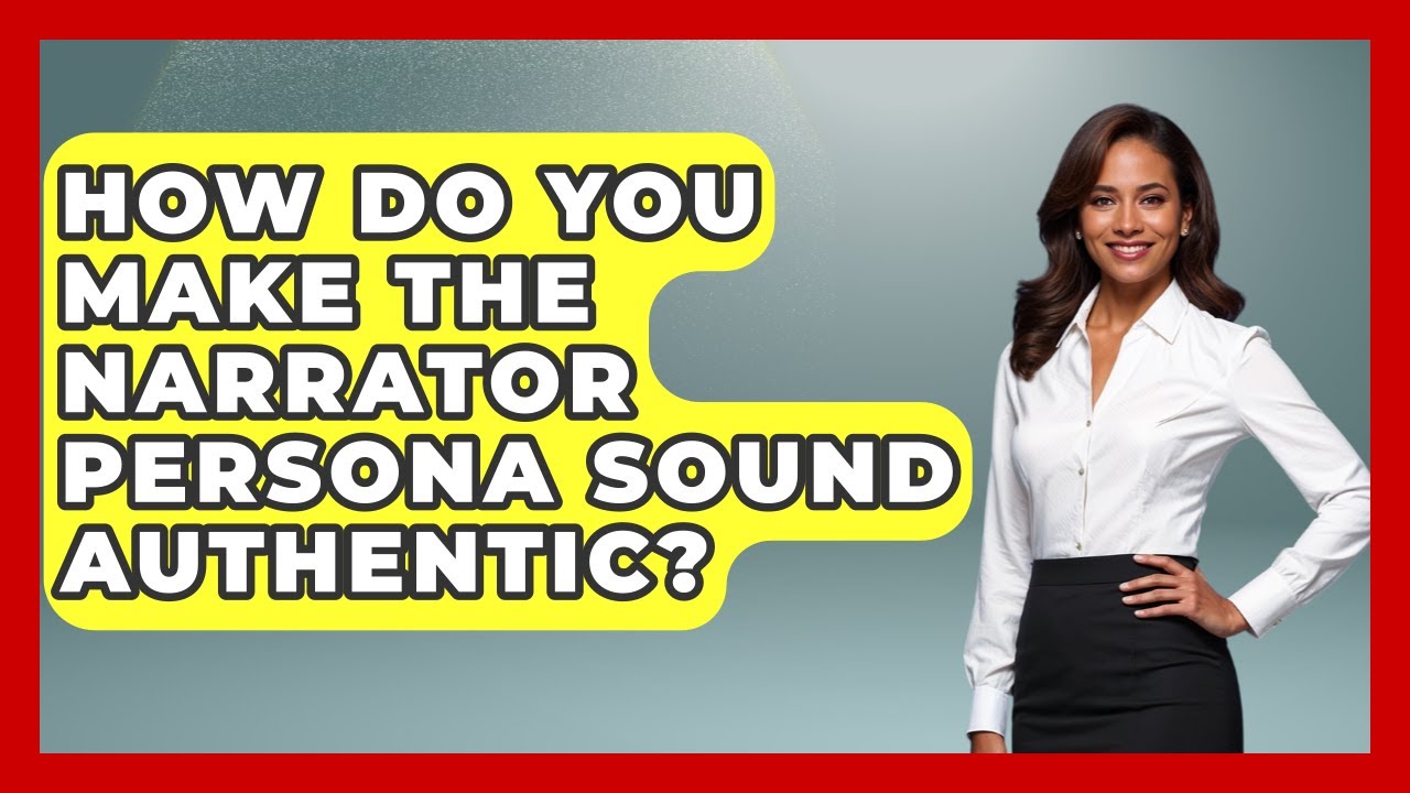 How Do You Make The Narrator Persona Sound Authentic? - Fictional ...