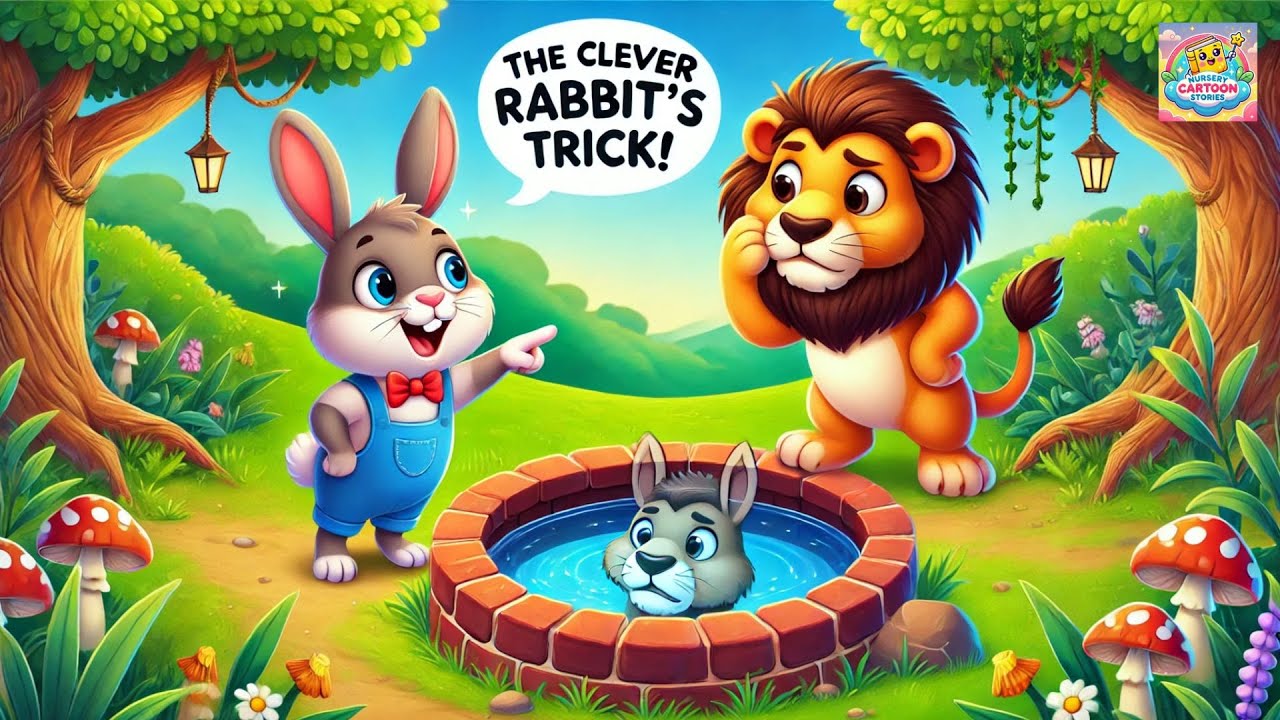 The Clever Rabbit & the Foolish Lion | short stories in english with ...