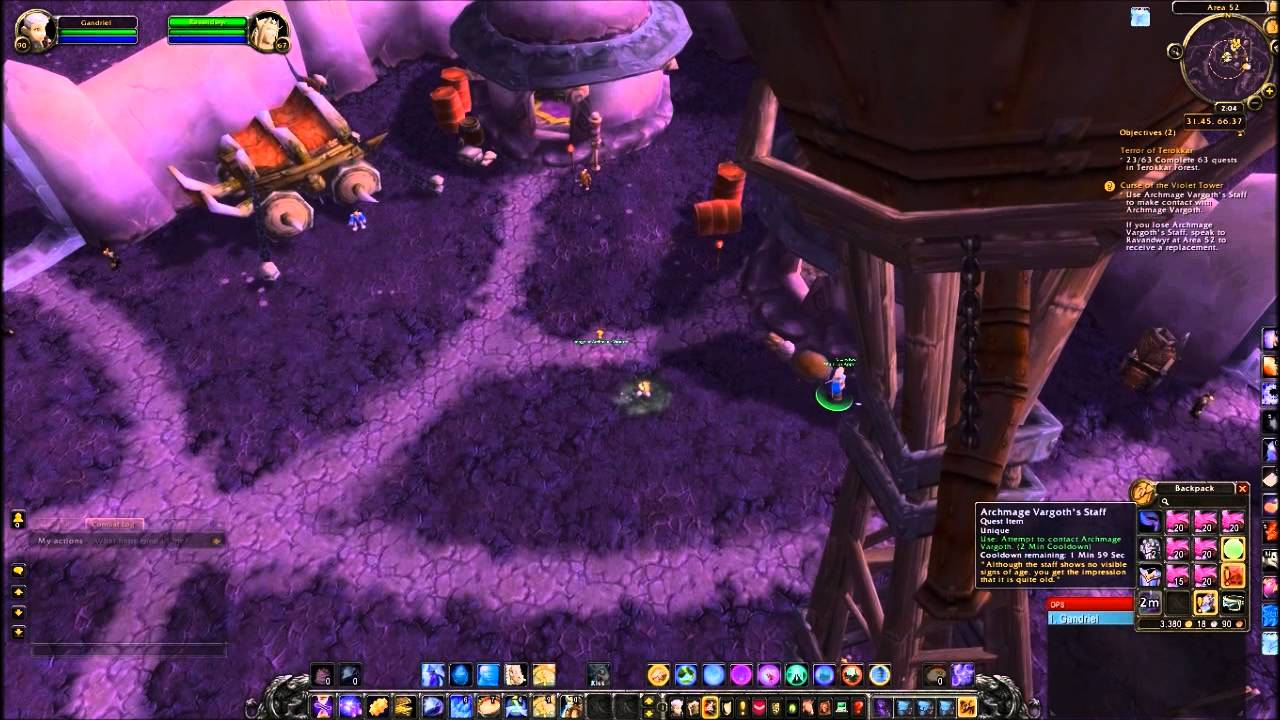 Curse of the Violet Tower Quest - World of Warcraft - YouTube