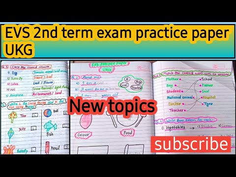 UKG EVS question paper 2023-2024/Ukg Evs practice worksheet/Ukg half ...