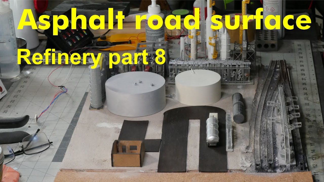Asphalt road surface Refinery part 8 - YouTube