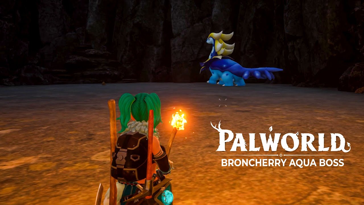 Palworld Boss Broncherry Aqua Level 30 Captured - YouTube