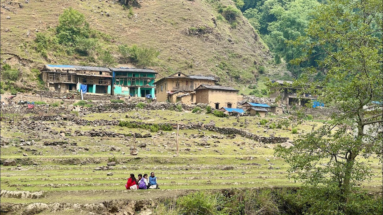 Best RAINY DAY in Nepali Rural Village || Most Peaceful and Relaxing ...