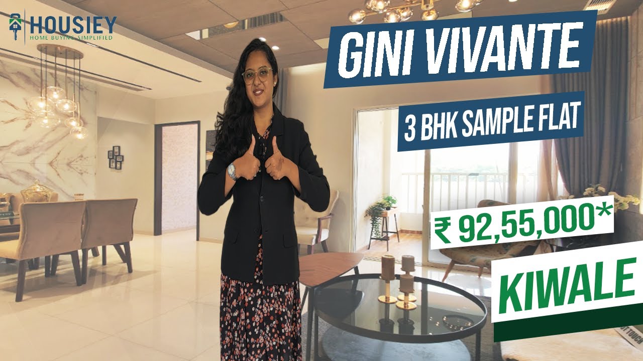 Gini Vivante Kiwale | 3 BHK Sample Flat Tour 2024 | Gini Kiwale Project ...