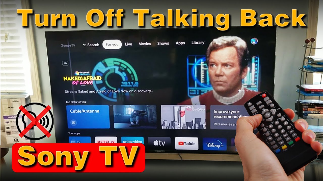 How to turn off your Sony TV talking back to you - YouTube