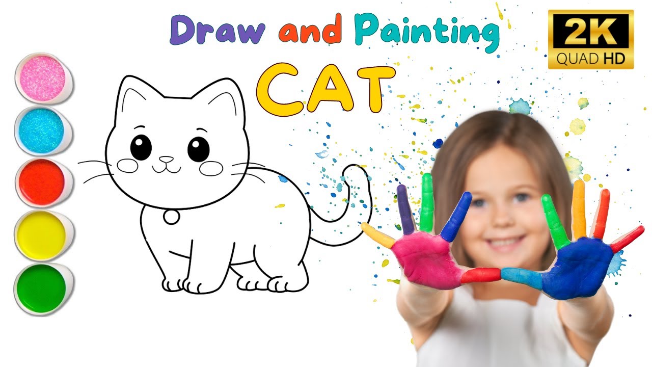 How to Draw a Cute Cat, Make it COME TRUE | Fairy Drawing, Painting and ...