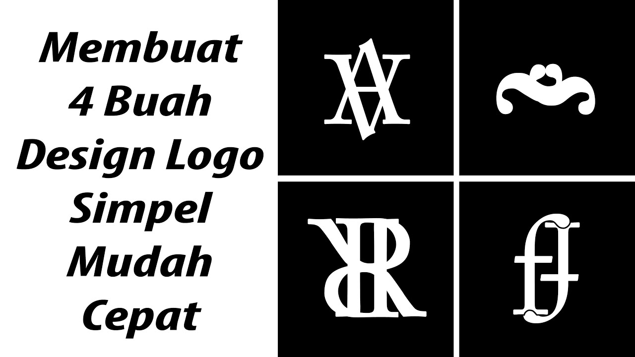 Illustrator CS6 Design | Membuat 4 Logo Teks Keren Dalam Waktu Singkat ...