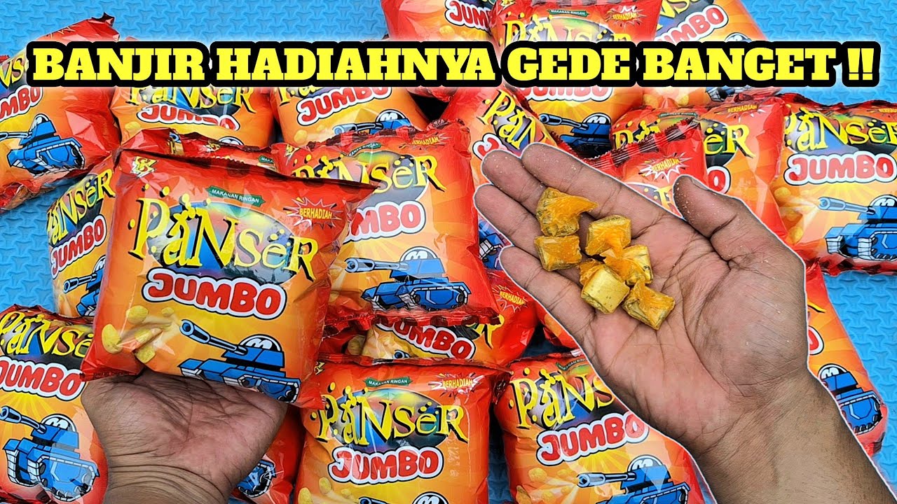 SAMPAI LUBER HADIAHNYA !! UNBOXING SNACK CIKI PANSER JUMBO BERHADIAH ...