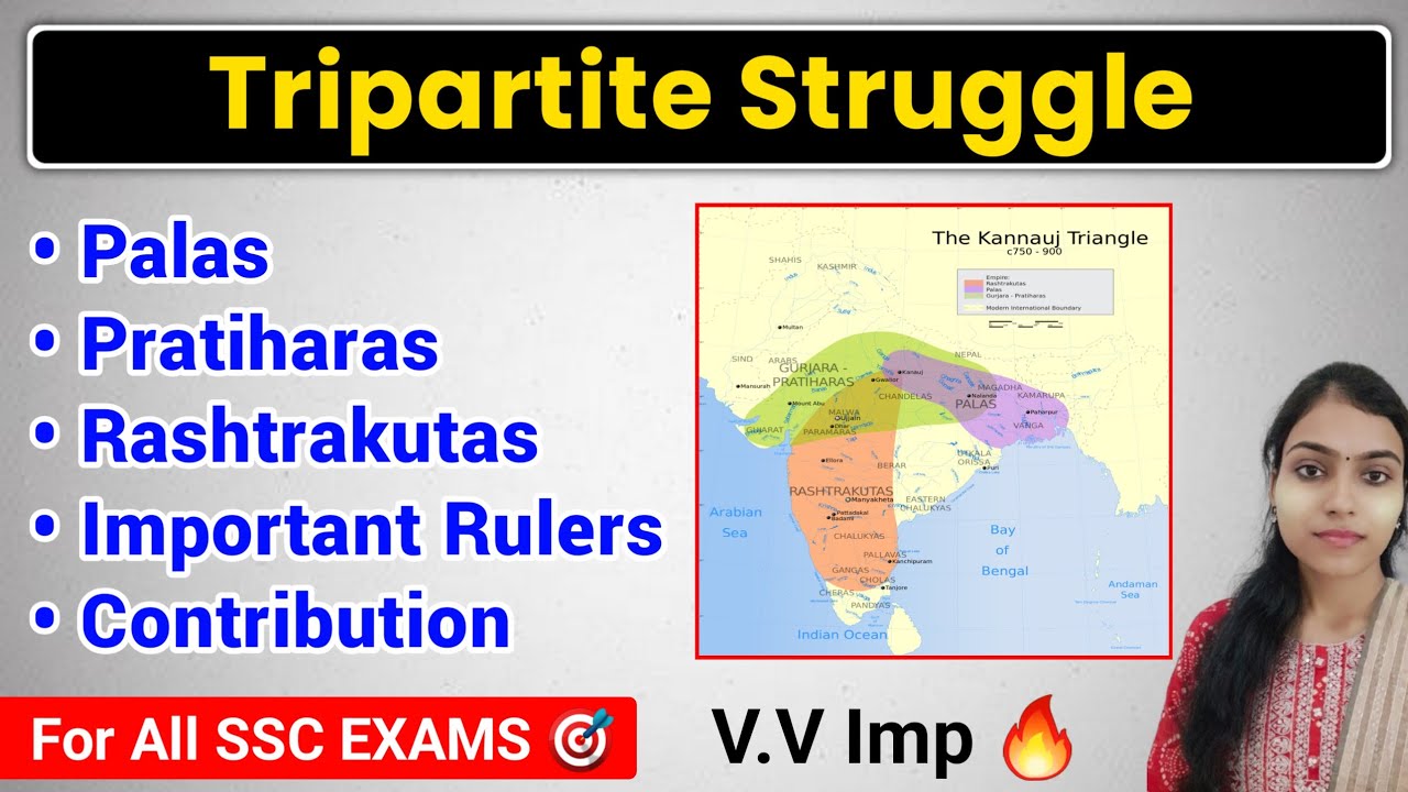 Tripartite Struggle for Kannauj | History for SSC EXAMS #ssc #history ...