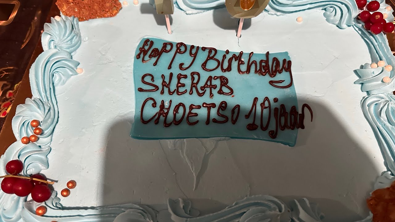 Sherab choetso 10th birthday celebration with friends - YouTube