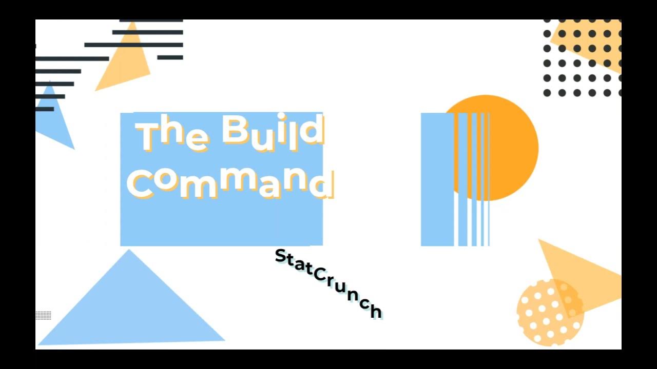 Using the Build Command in StatCrunch - YouTube