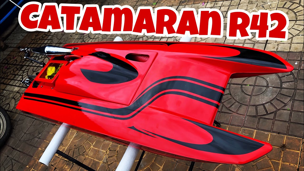 Cano Mô Hình Catamaran R42 Engine Zenoah Fullmost Setup MTC RC Boat VN ...