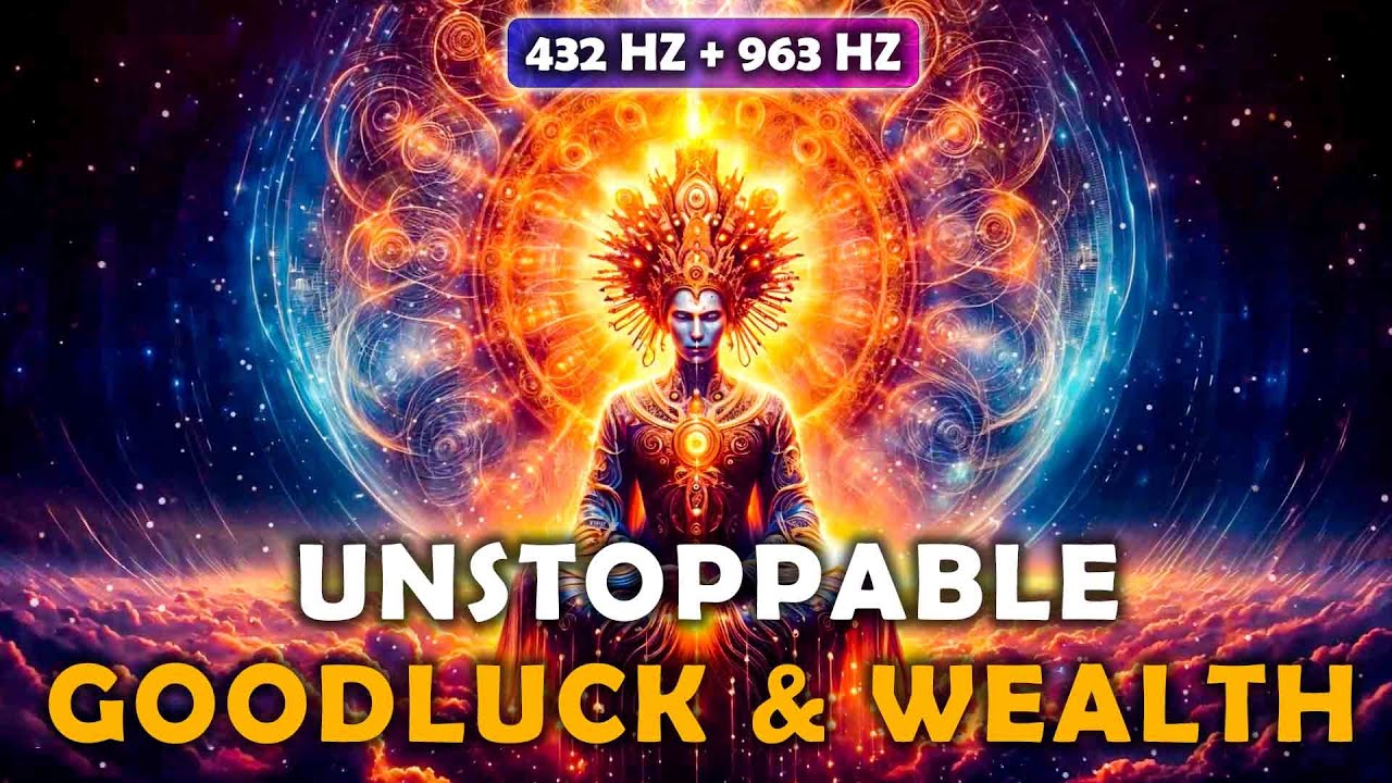 432 Hz + 963 Hz ENTER The LUCKIEST Era of Your Life ! MONEY & GOODLUCK ...