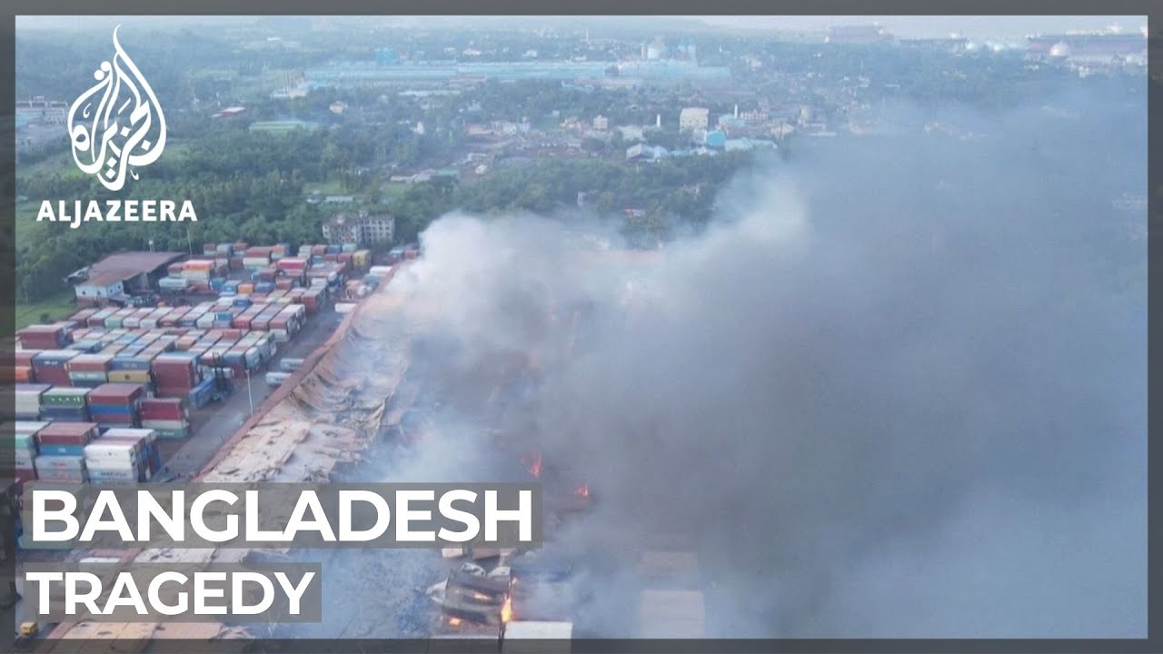 Bangladesh: Dozens killed in fire, explosions at container depot - YouTube