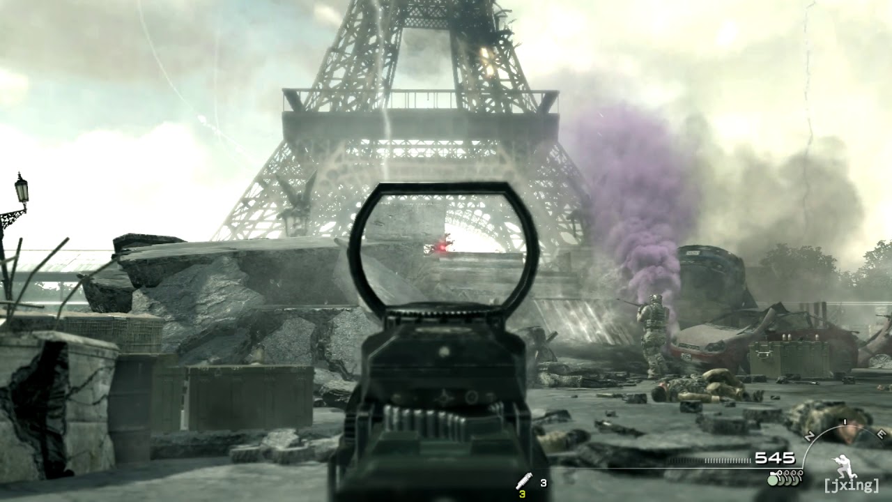 Call Of Duty: Modern Warfare 3 Gameplay - Eiffel Tower down - YouTube