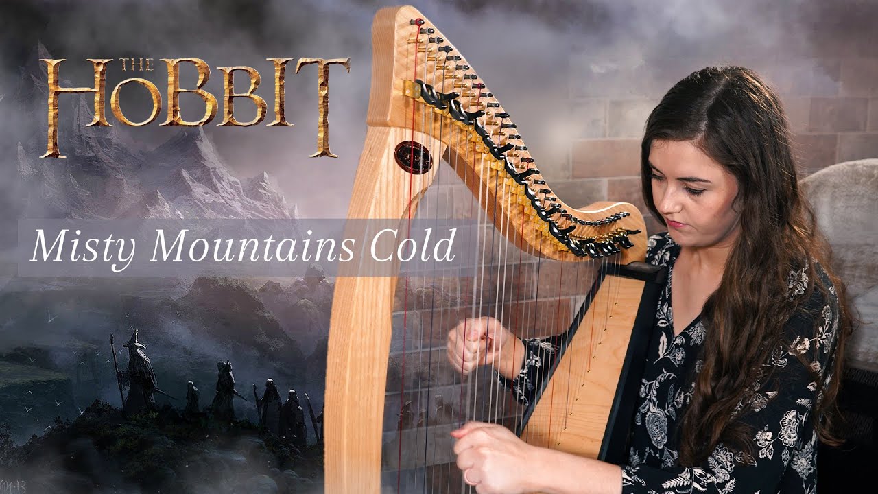 Misty Mountains (The Hobbit) on Celtic Harp - YouTube