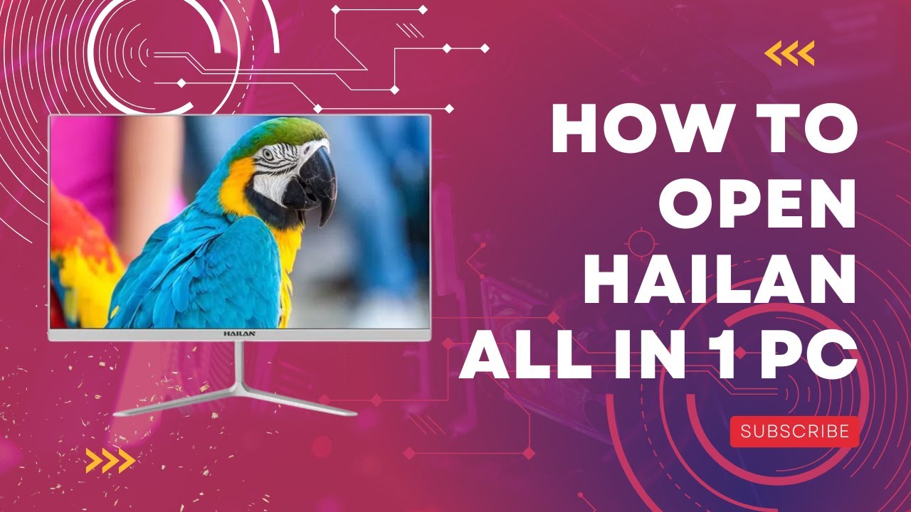 How to open Hailan All In One PC short video - YouTube