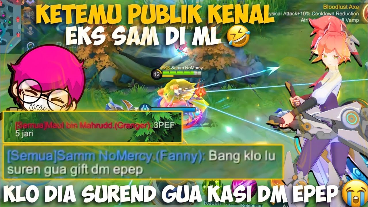 KLO DIA SUREND GUA TOPUP IN DIAMOND EPEP🤣 KETEMU PABLIK ML KENAL EKS ...