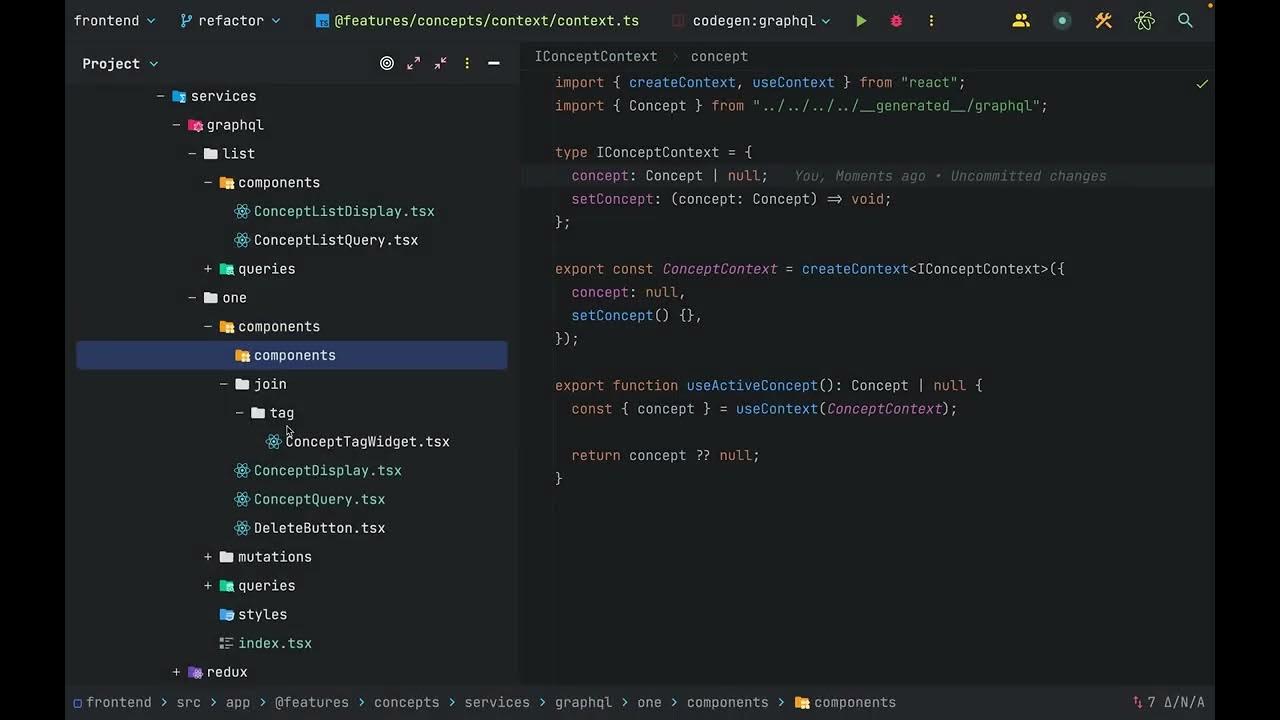 Devlog | refactoring session | Updating context structure (part 1) - YouTube