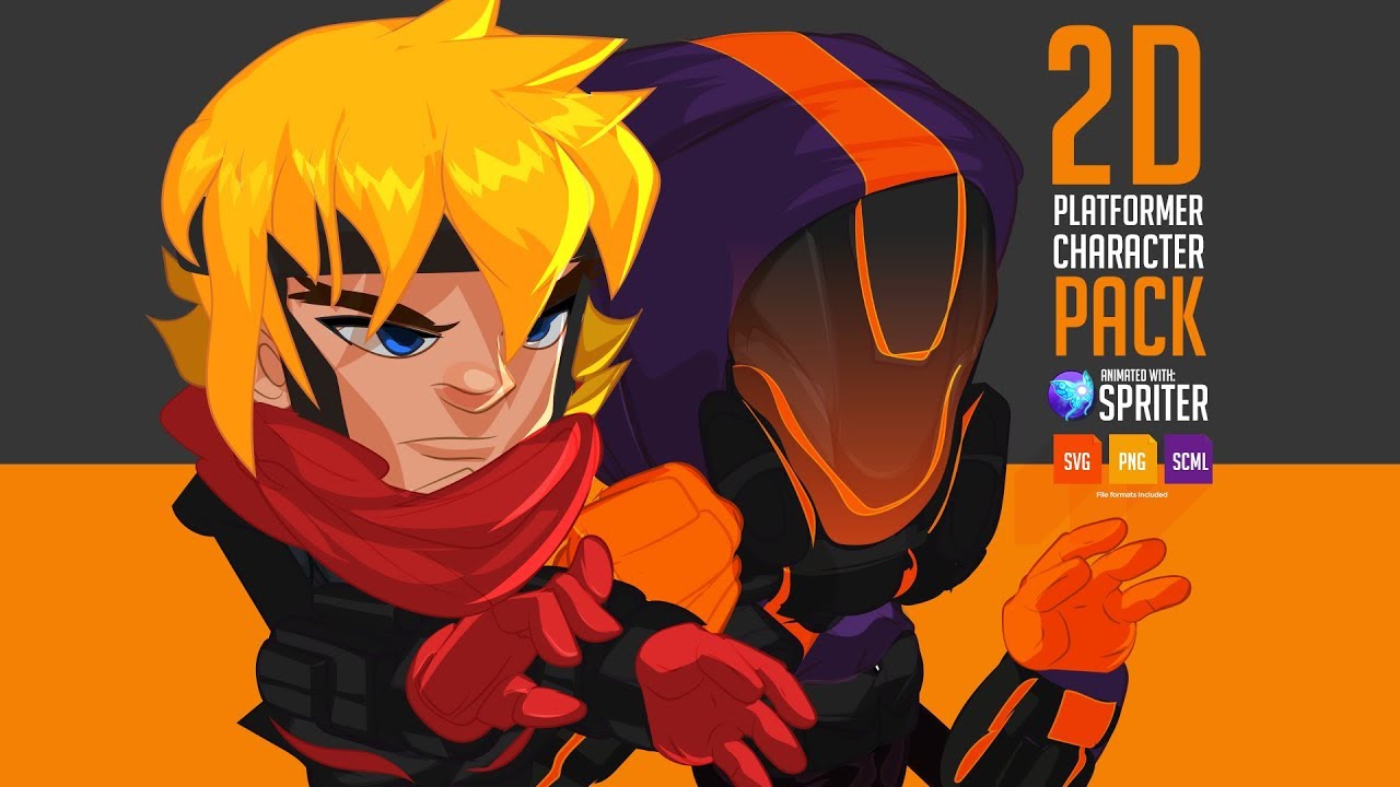 2-D Character Platformer Pack Vol 001 Animation Demo - YouTube