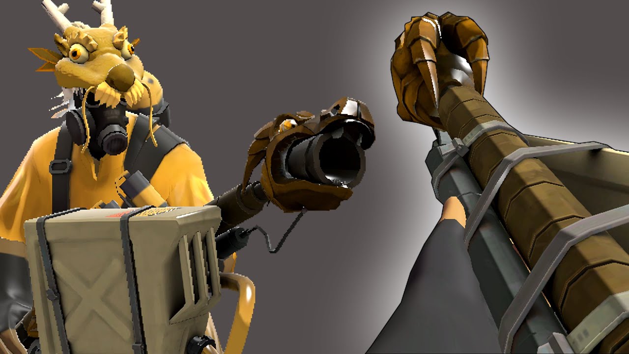 TF2 Pyro is now a Dragon - YouTube