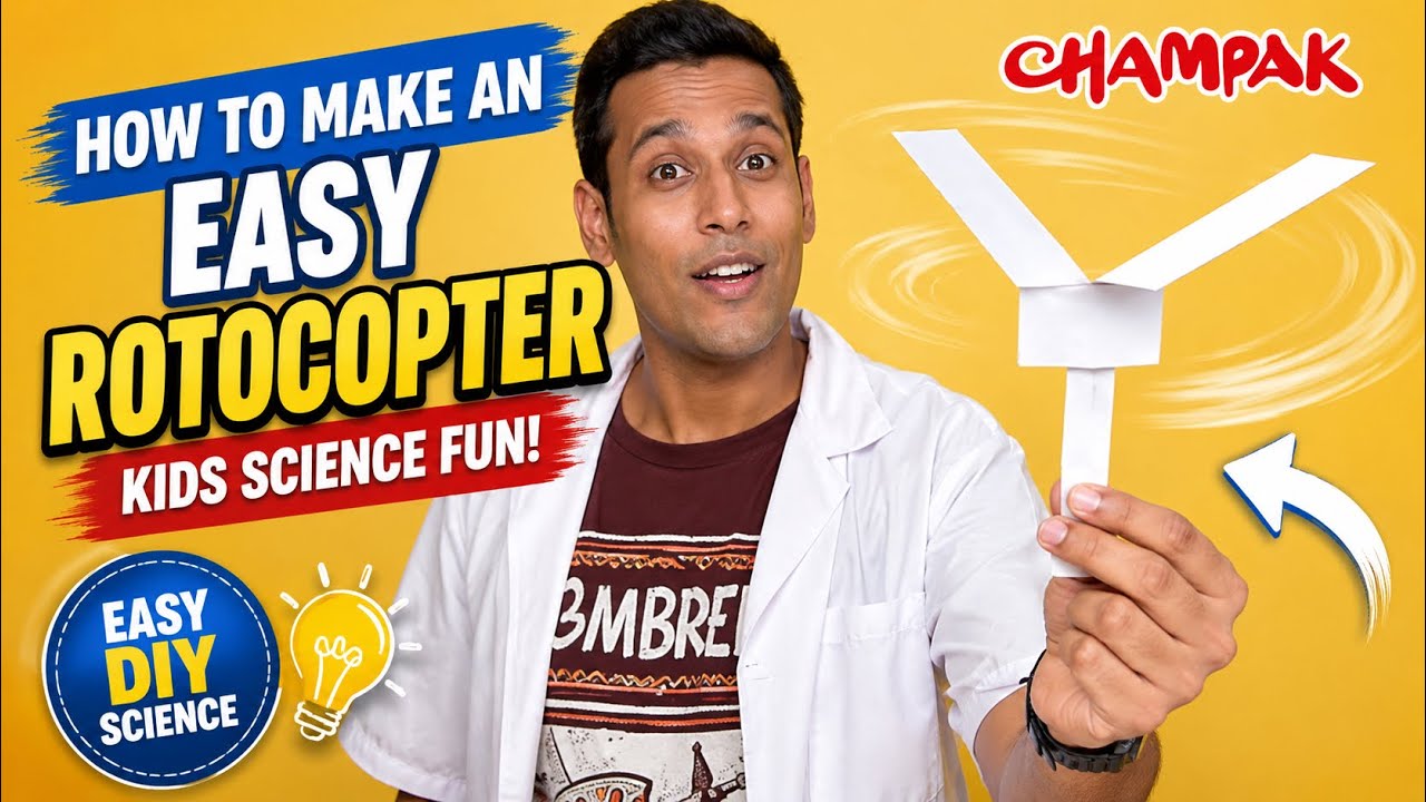 How To Make An Easy RotoCopter - Kids Science Experiments - YouTube