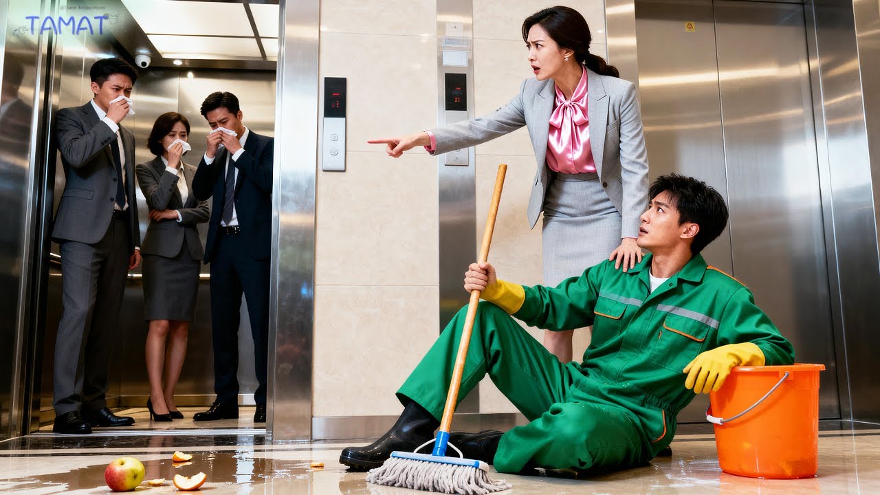 Petugas kebersihan bau diusir dr lift,hanya gadis bantu—ternyata dia ...
