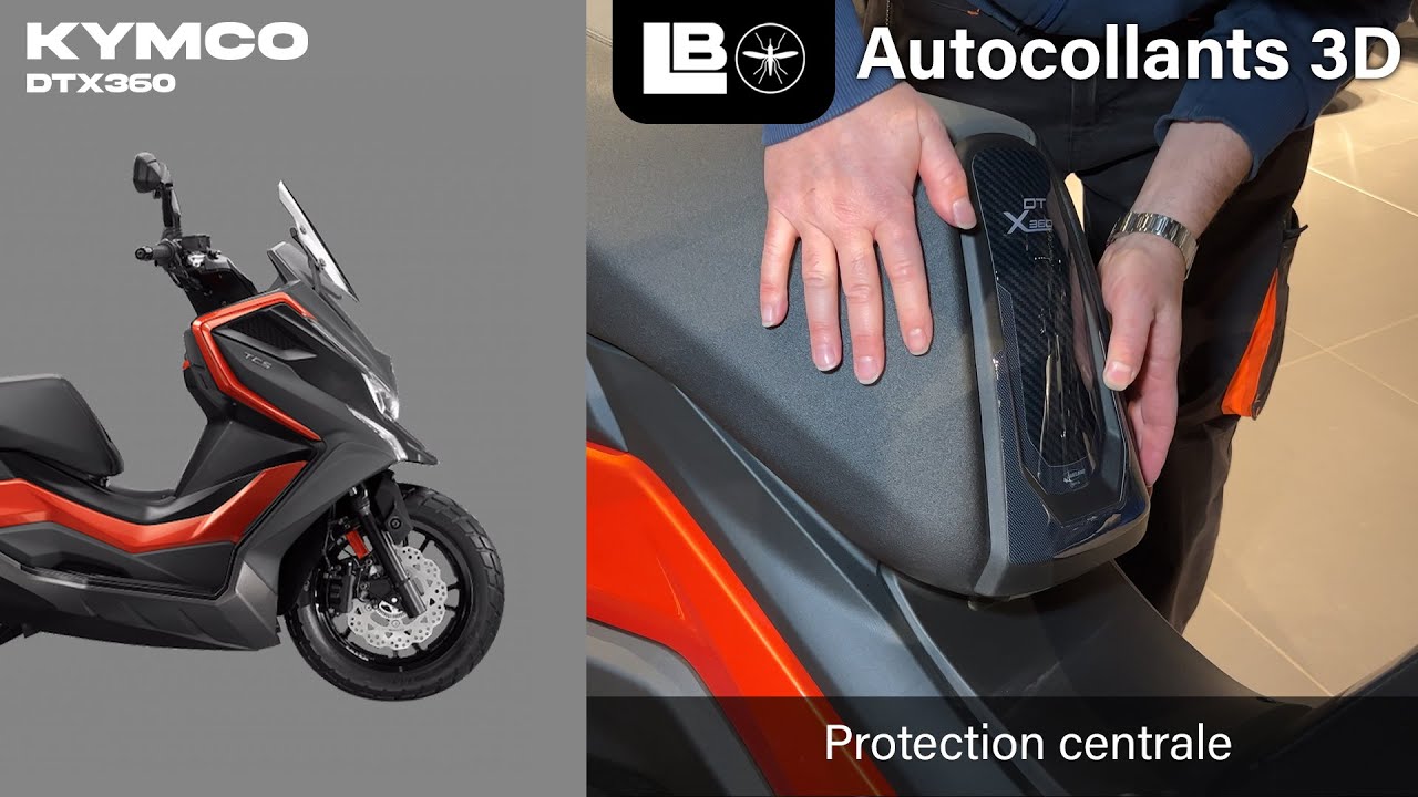 LabelBike® 3D STICKERS Protection centrale compatible avec scooter ...