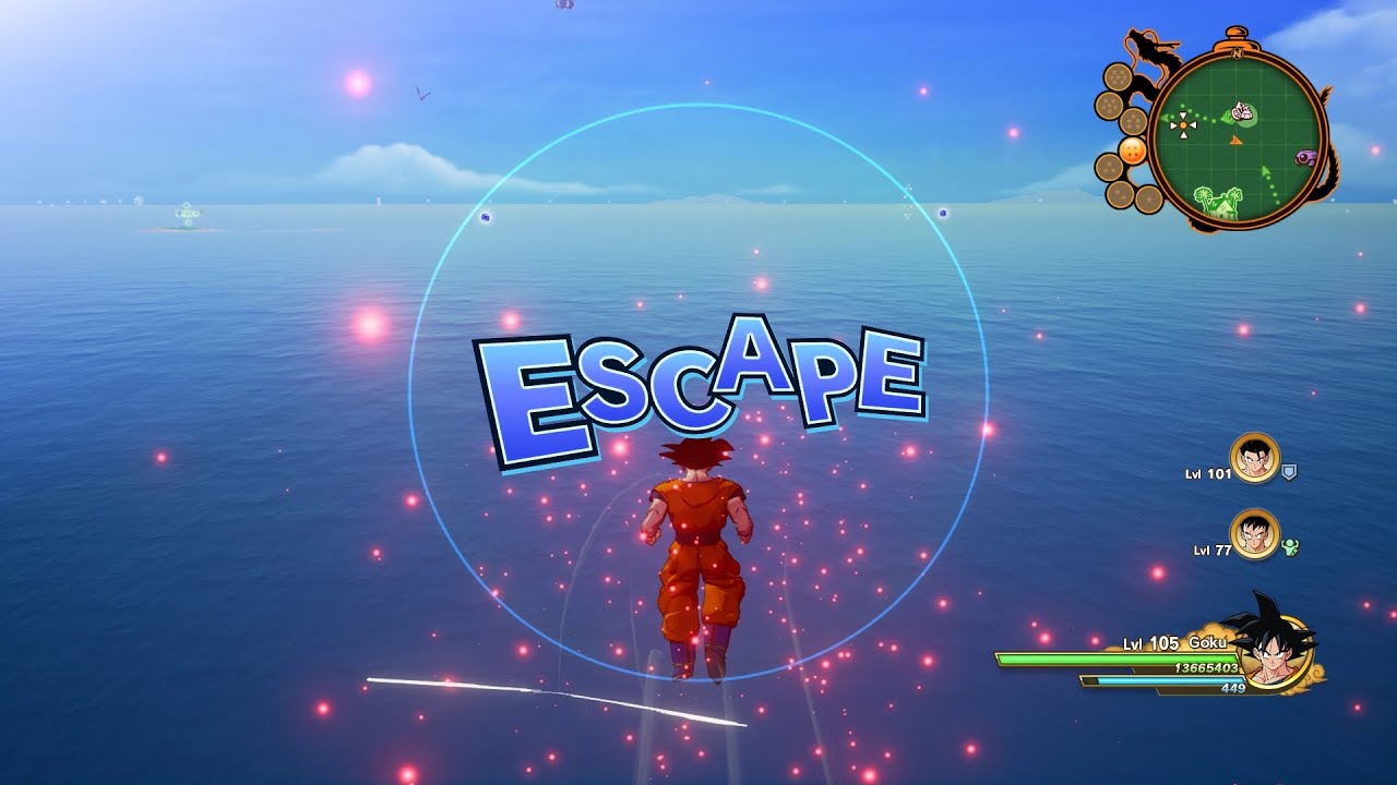 How To Escape Open World Battles Dragon Ball Kakarot!!! - YouTube