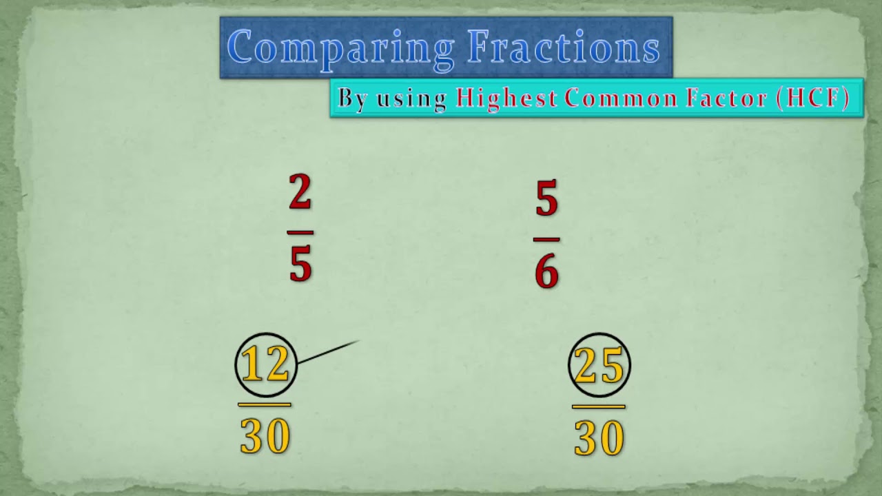 How To Comparing Between Two Fractions With The Different Denominators how-to-comparing-between-two-fractions-with-the-different-denominators