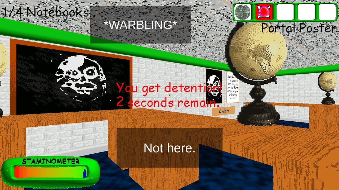 Chalkles is everywhere now... (Baldi's Basics Plus Mod) - YouTube