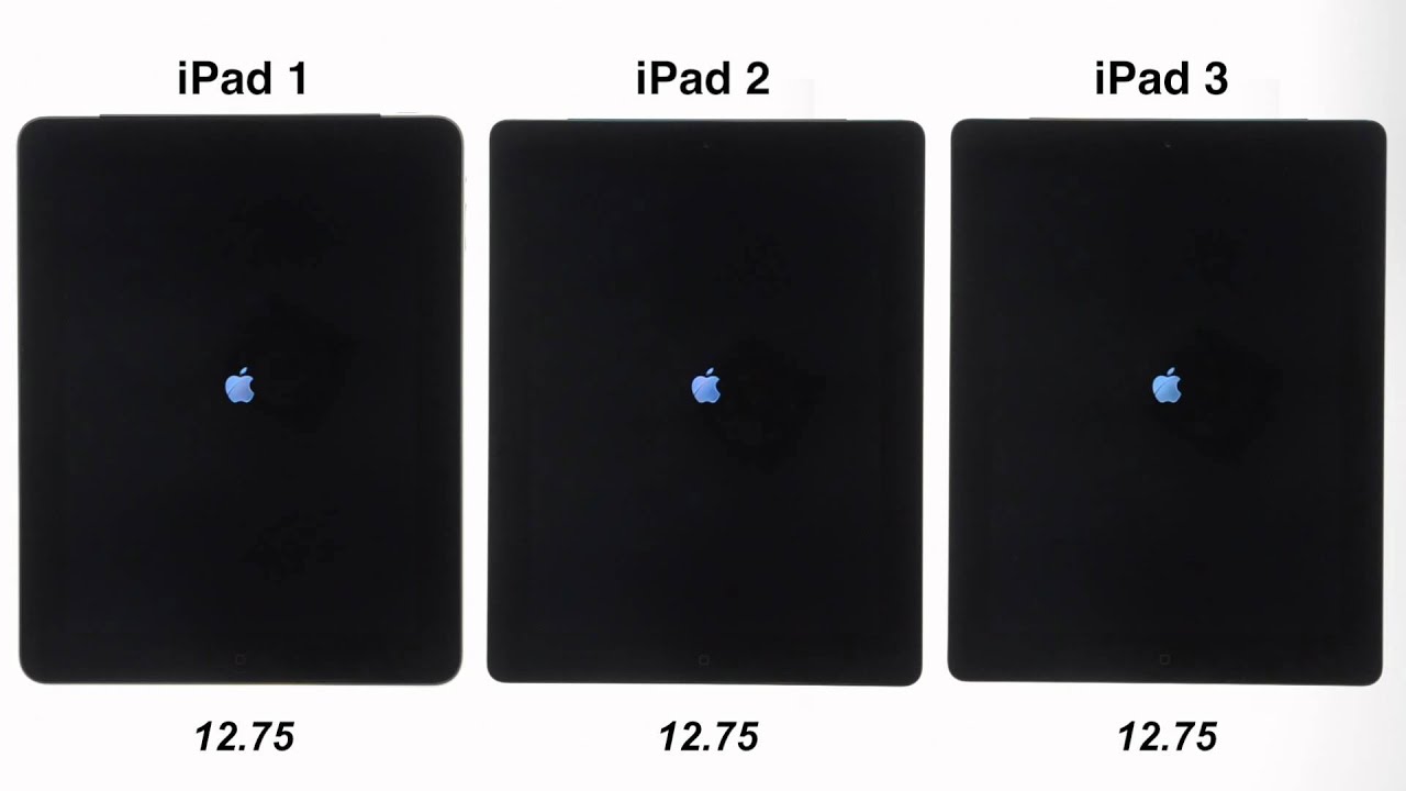 iPad 1 vs. iPad 2 vs. iPad 3: Boot Time - YouTube