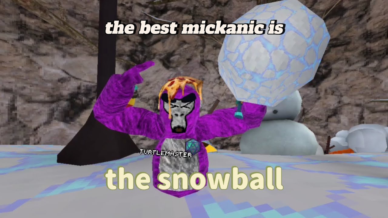 How to use the snowball properly in gorilla tag - YouTube