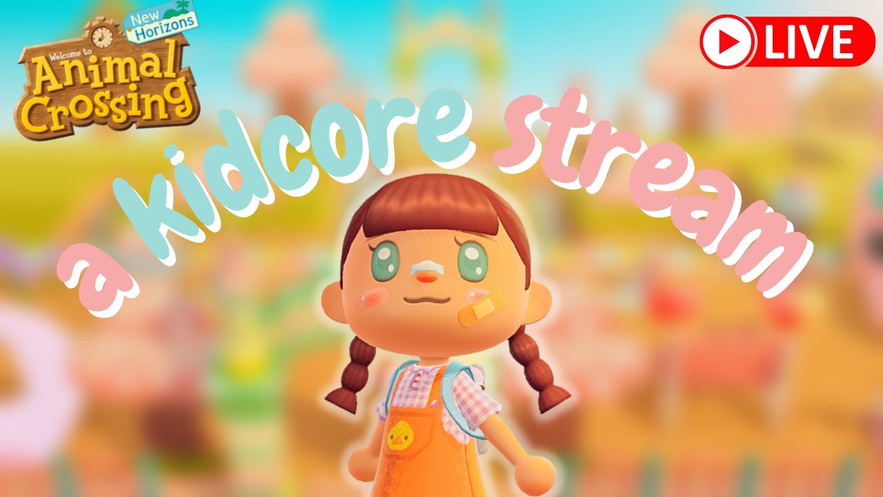 🔴 kidcore building + villager hunting on Bubbletea🌈🦄 Animal Crossing ...