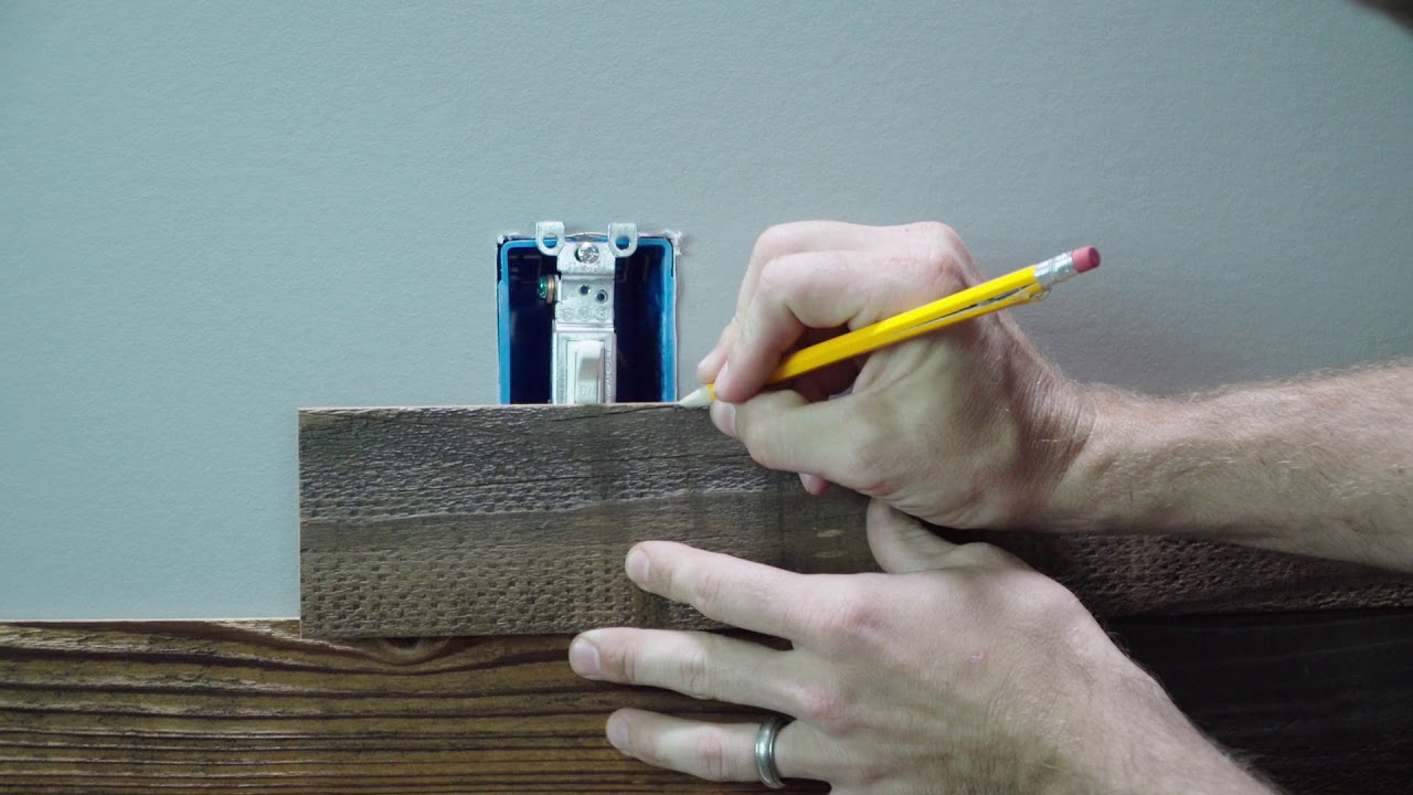 How To Install Wood Planks Around Outlets and Switches - Plank & Mill ...