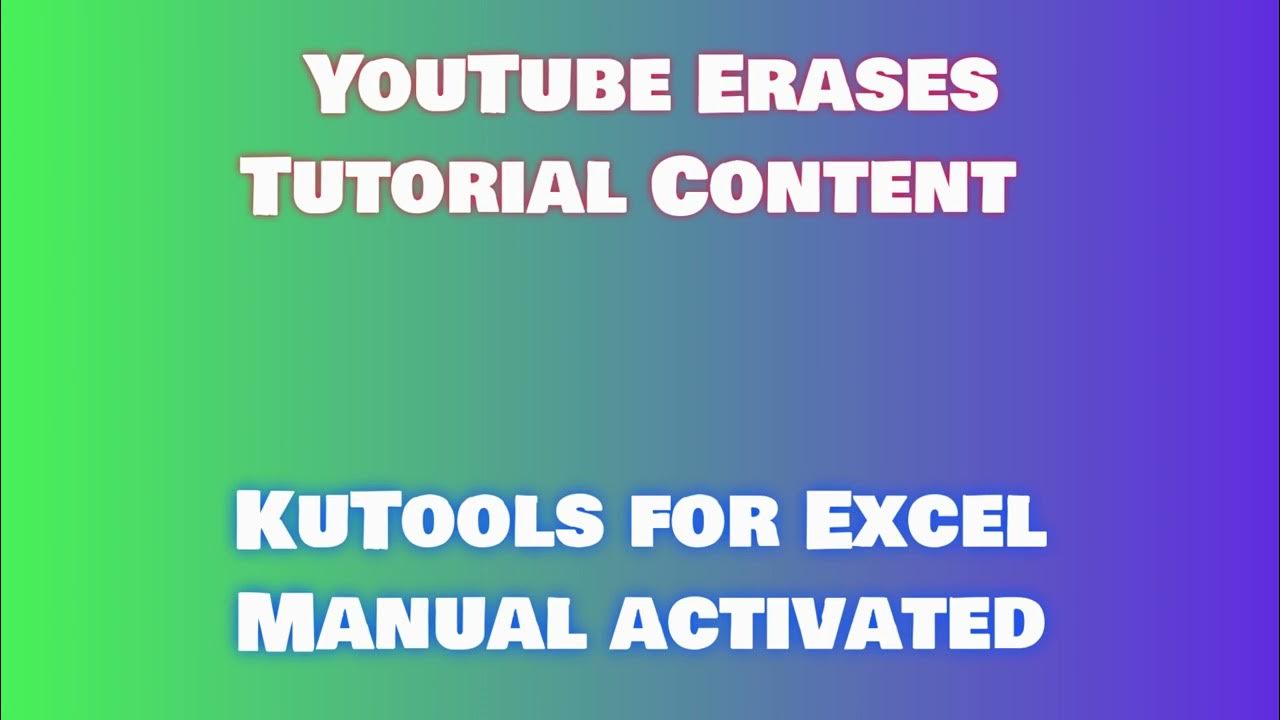 Easy Steps to Download & Install KuTools for Excel 2024 - YouTube