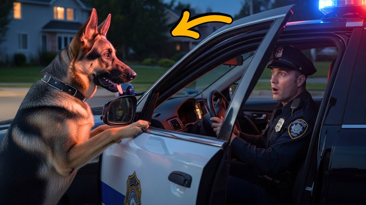 German Shepherd Begs Policeman for Help | ANIMAL STORIES - YouTube