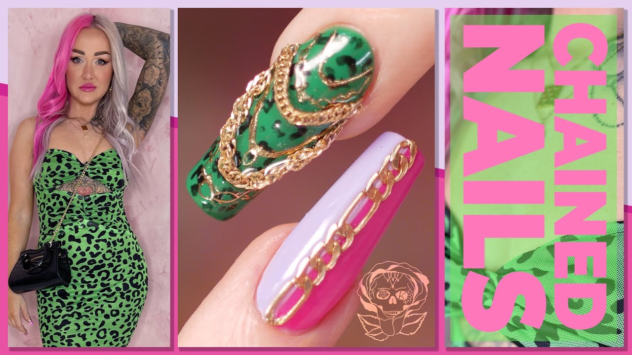 💅👜 Fashion Inspired Chained Nails 👜💅 - YouTube