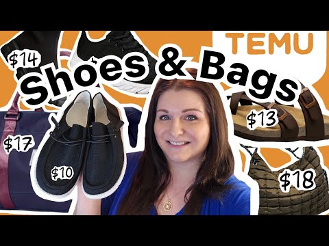 TRY ON, TEMU Shoe Haul! *I show and review some of my shoes and bags ...