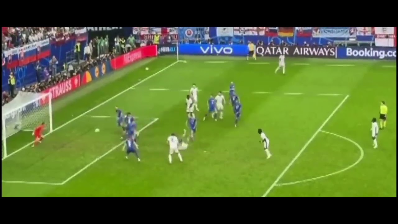 Bellingham bicycle kick euro 2024 - YouTube